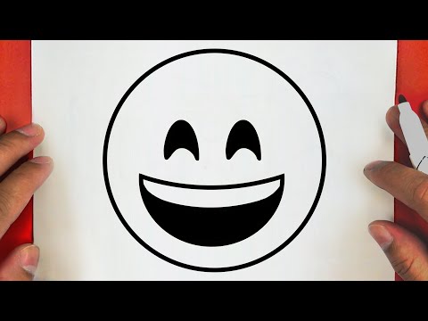 COMO DESENHAR UM EMOJI SORRISO/HOW TO DRAW A SMILING EMOJI