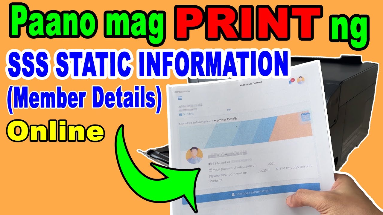 HOW TO GET/PRINT SSS STATIC INFORMATION ONLINE 2025 - YouTube