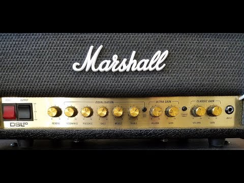 Marshall DSL 20HR Plexi Tones and a JMP-1 - YouTube