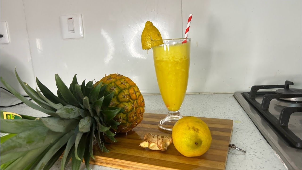 Cook with Bello|| Healthy Ginger pineapple Juice - YouTube