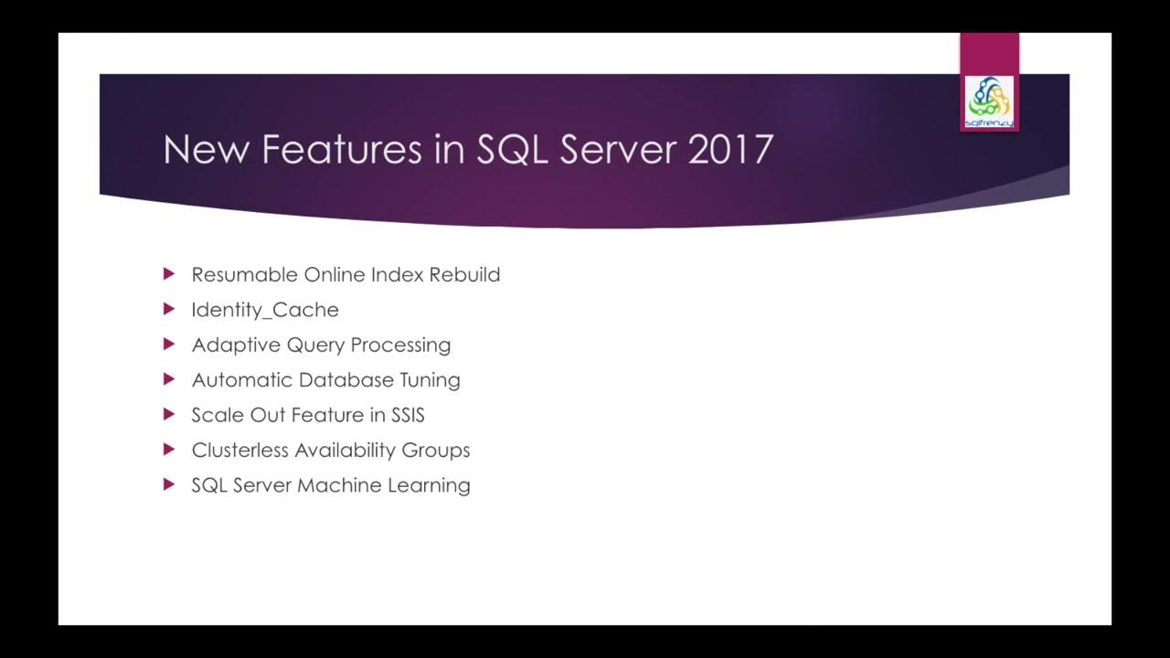 NewFeatures in SQL Server 2017 - YouTube