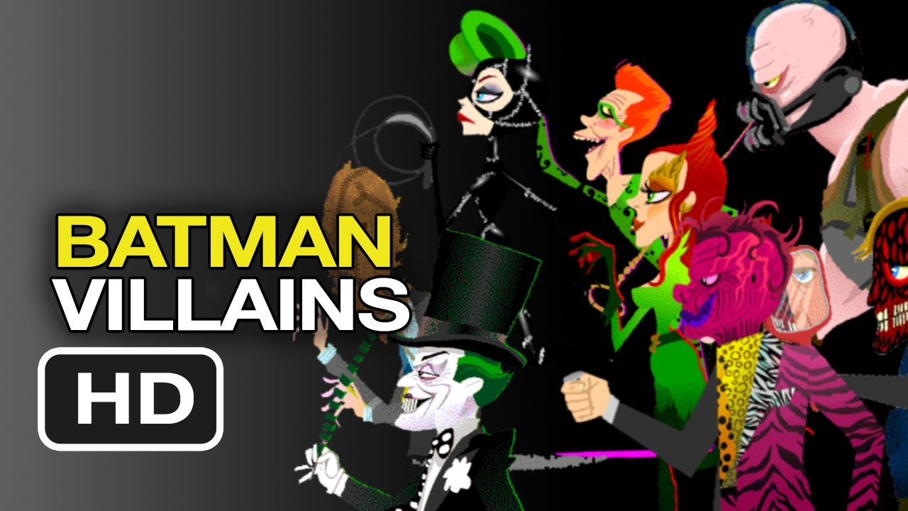 Batman Villain Gifs - Dark Knight Villains Animated Gifs HD - YouTube