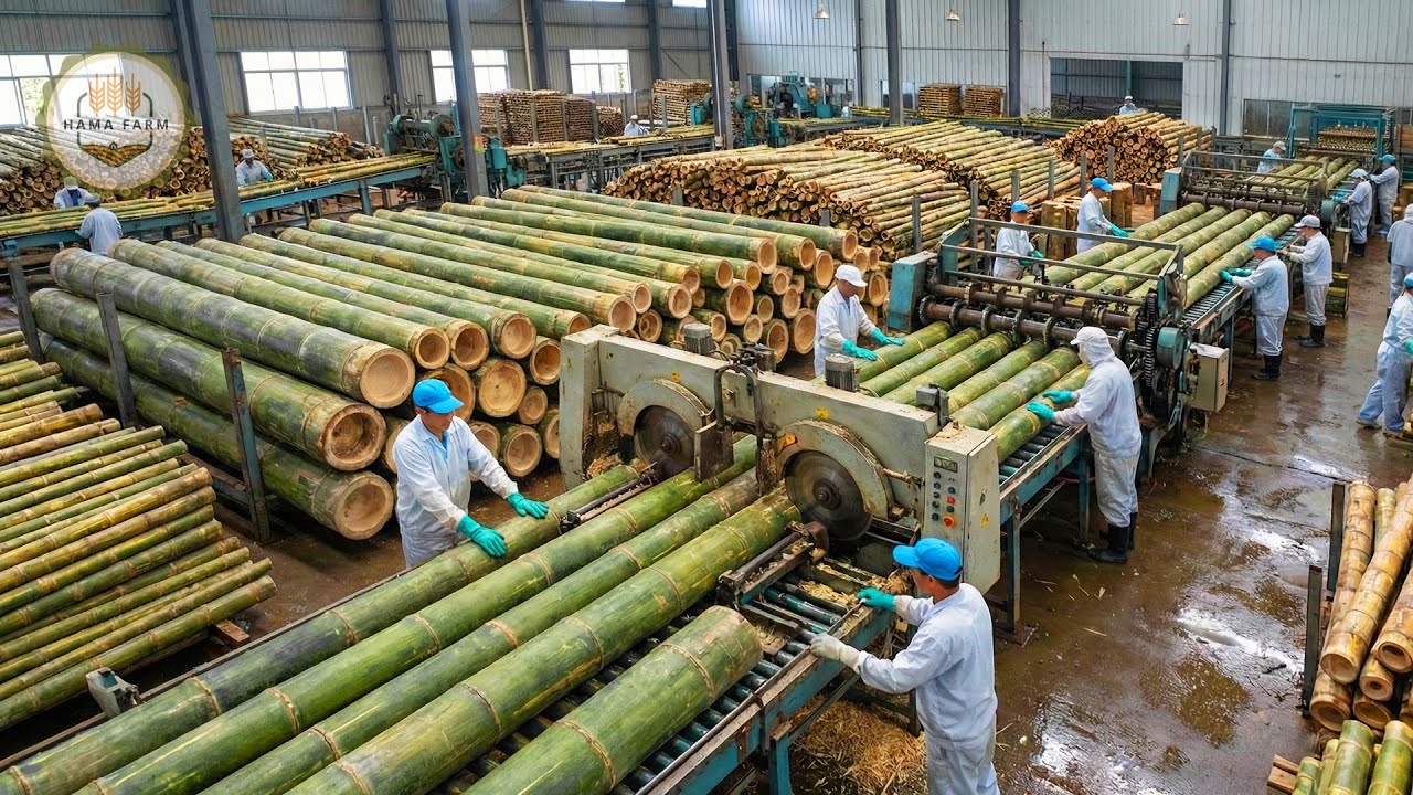 How Millions of Bamboo Are Processed This Way – Inside a Modern Bamboo ...