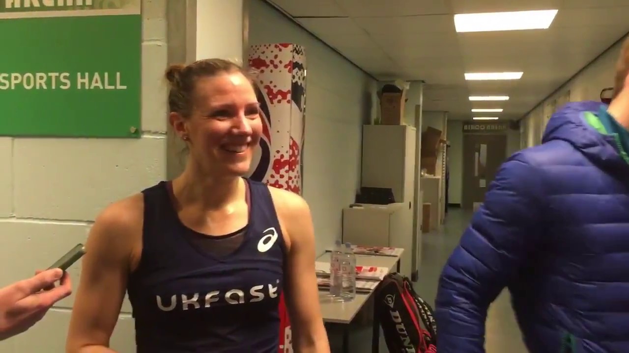 Laura Massaro reacts to reaching the Allam British Open semi-final ...