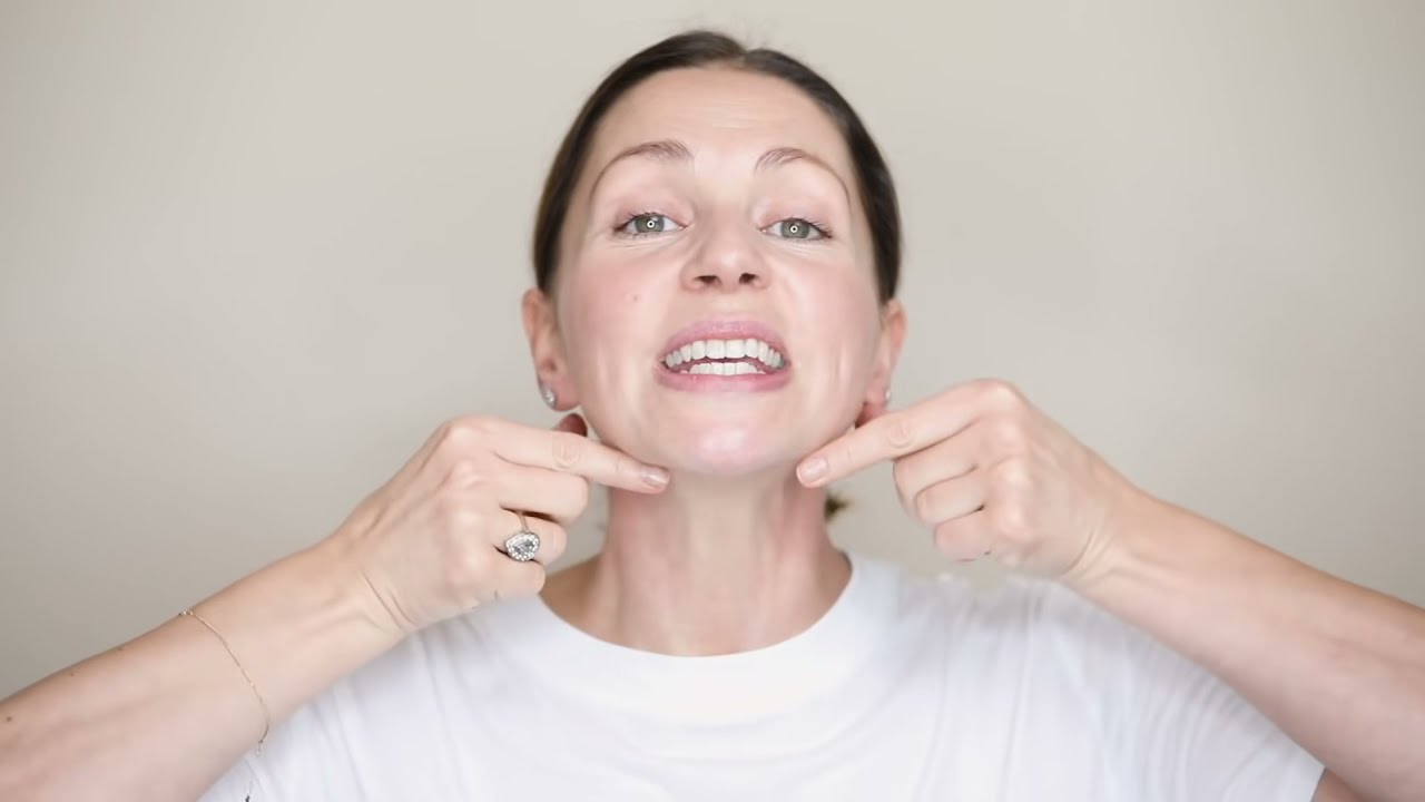 FACE LIFTING MASSAGE for Jowls & lower face -By Abigail James - YouTube