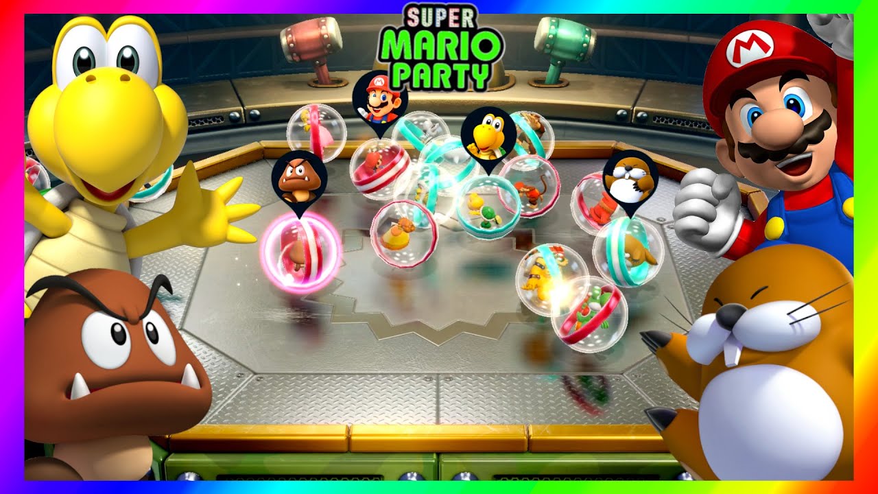 Super Mario Party Minigames #333 Goomba vs Monty mole vs Koopa troopa ...