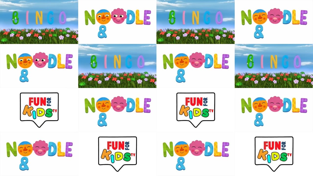 Fun for kids tv + Noodle & Pals with Bingo Logo Intro Over 1 Million ...