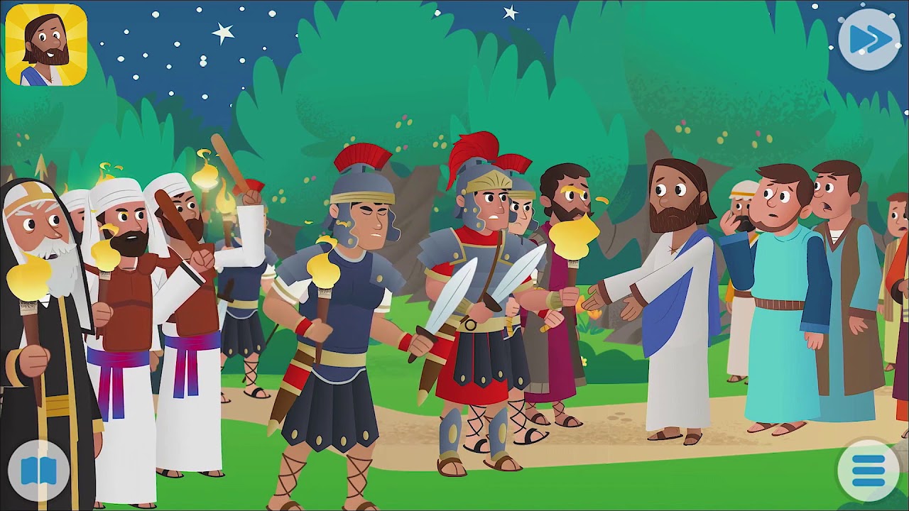 En el Huerto - La Biblia App para Niños - YouTube