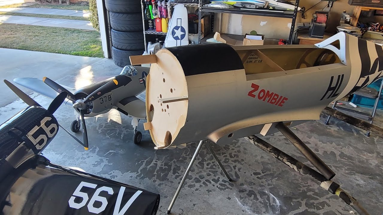 ROBART P-47 DLE 222 CONVERSION EP2 - YouTube