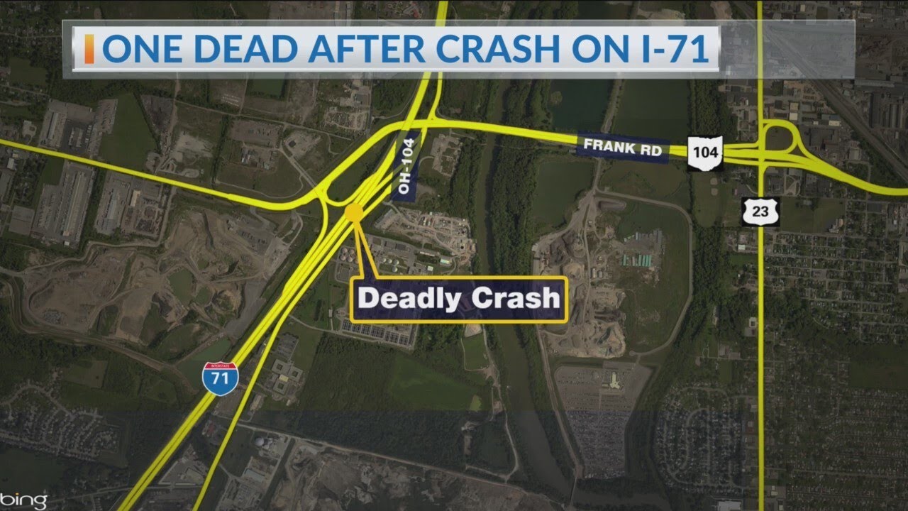 One dead in Interstate 71 crash involving motorcycle, dump truck - YouTube