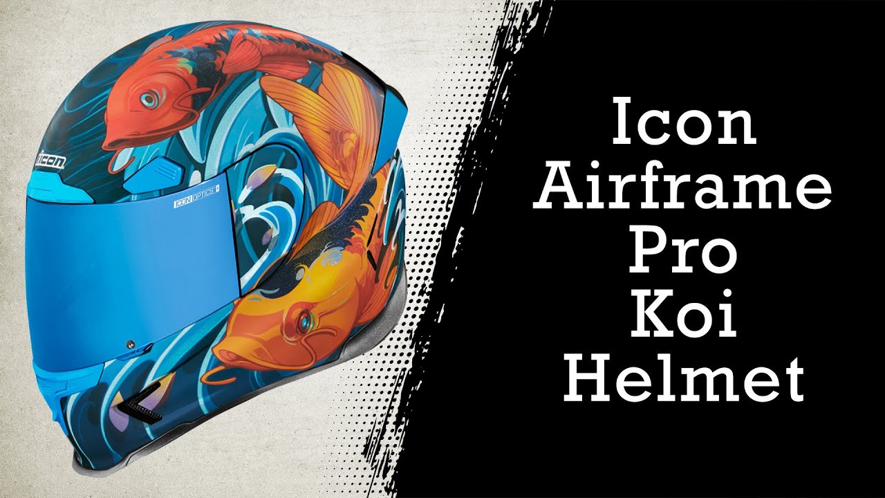 Icon Airframe Pro Koi Helmet - YouTube