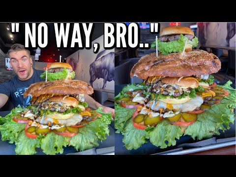 INSANE 13LB BURGER CHALLENGE (UNDEFEATED) | The Biggest Burger ...