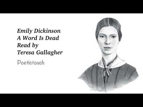 A Word Is Dead by Emily Dickinson - YouTube
