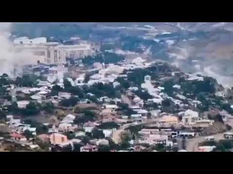 🔴Azerbaycan Ordusu Hankendi'deki Ermeni Askeri noktaları vurma anı.