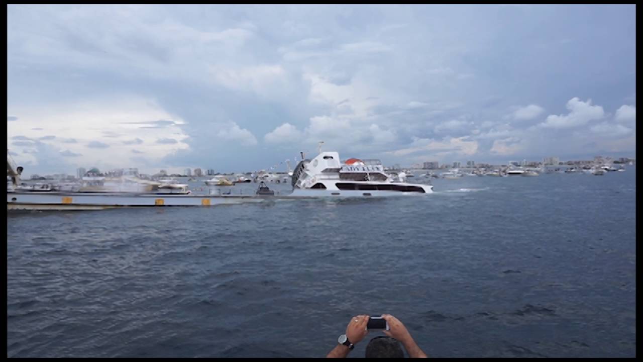 Sinking the Lady Luck Wreck - YouTube