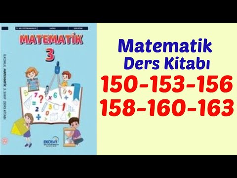 3.SINIF MATEMATİK DERS KİTABI SAYFA 150 153 156 158 161 163 // 3.SINIF MATEMATİK EKOYAY YAYINLARI
