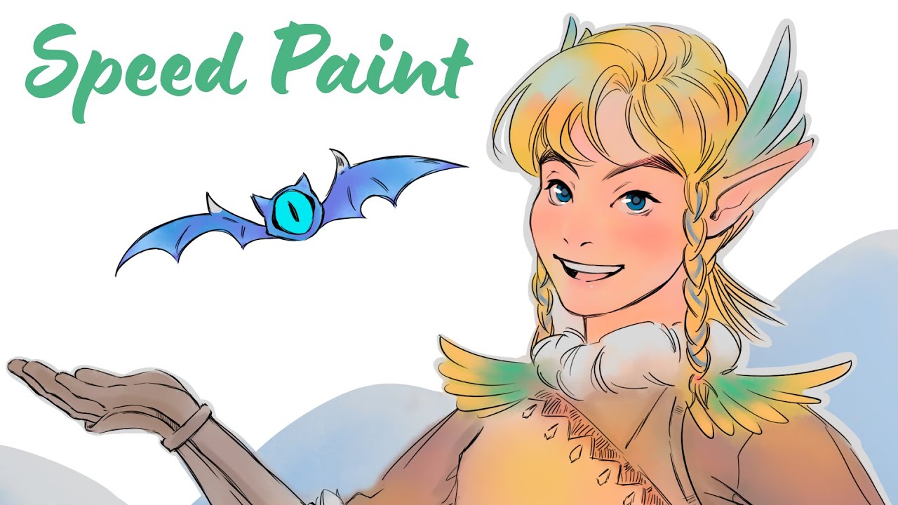 Линк гулет по эберским горам / Speed Paint / Zelda fanart - YouTube