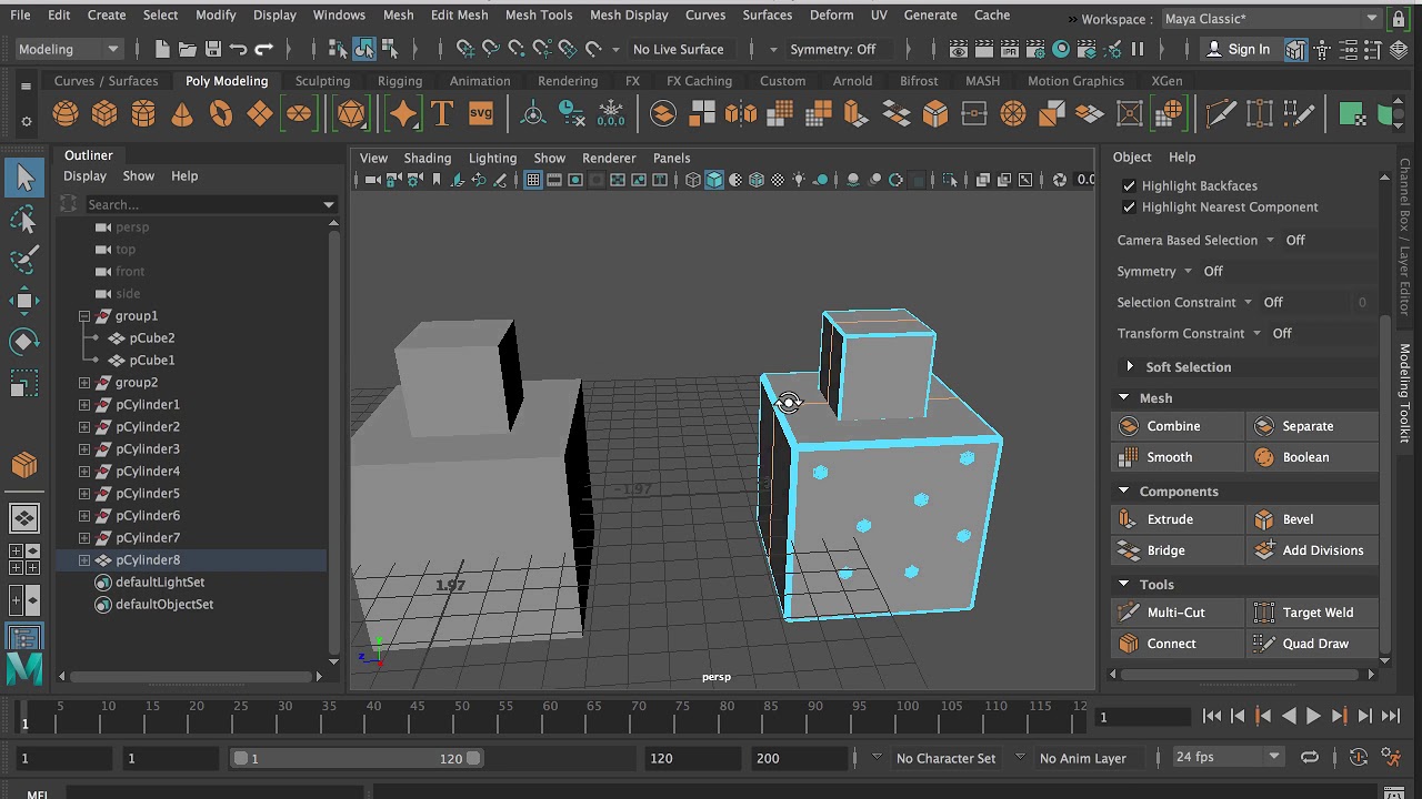 01 Creating a Low and High Poly Mesh and Baking Preparation Maya - YouTube