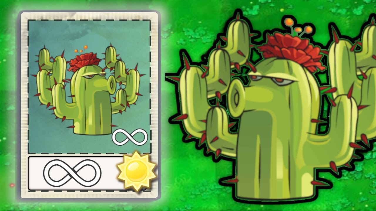 PvZ 1 PC - 5 MAX Level Cactus vs All Zombies Plants vs Zombies PC ...