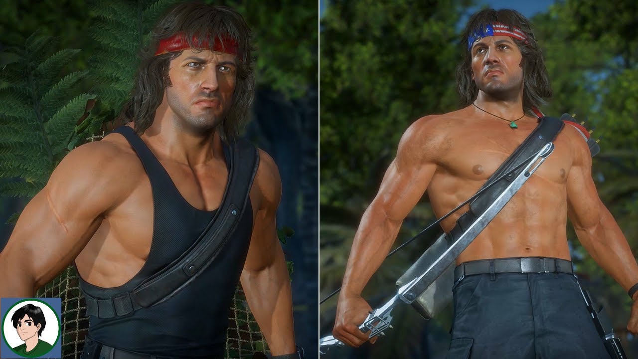 Mortal Kombat 11 - Rambo Vs Rambo (Mirror Match) - All Intros Dialogues ...