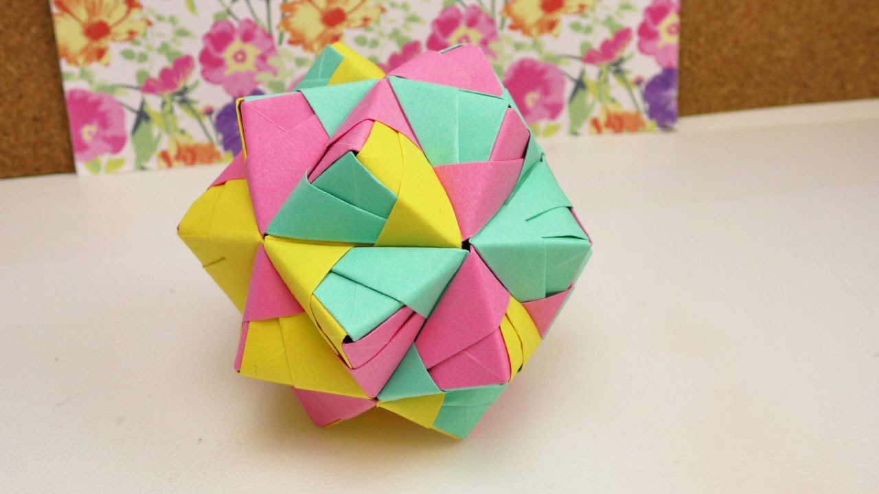 DIY Origami Stern 30 Teile | SONOBE BALL | Origami Entspannung ...