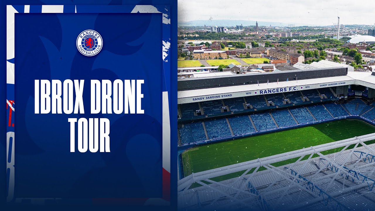 Ibrox One Shot Drone Tour - YouTube