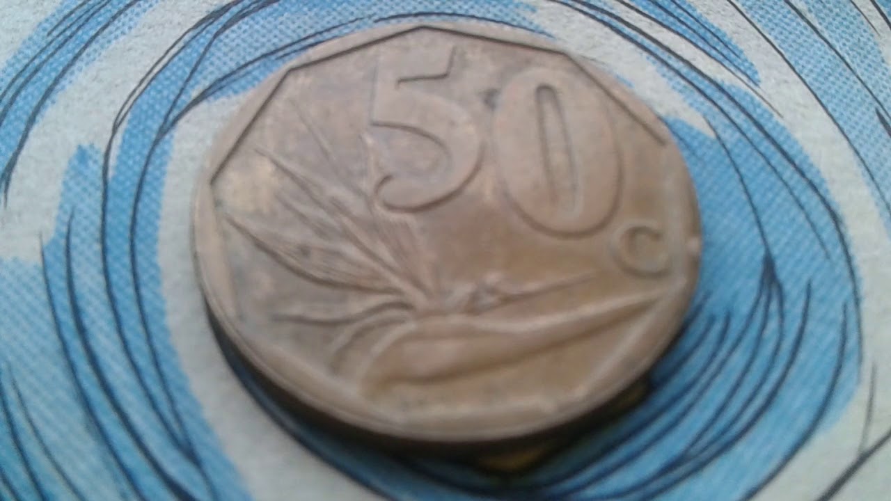 Coin of Sud Afrique 50 cents en venda AFURIKA TSHIPEMBE 2008 - YouTube