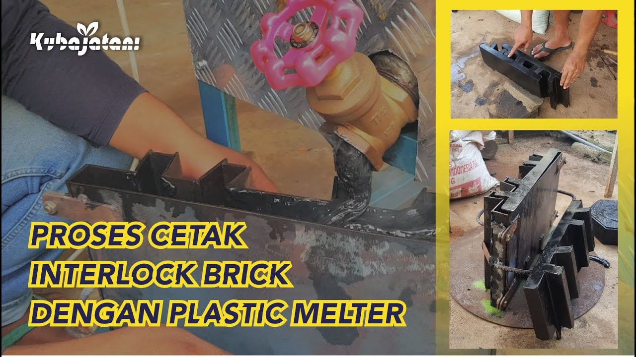 PENGOLAHAN SAMPAH PLASTIK JADI BATAKO INTERLOCK | Plastic Melter ...