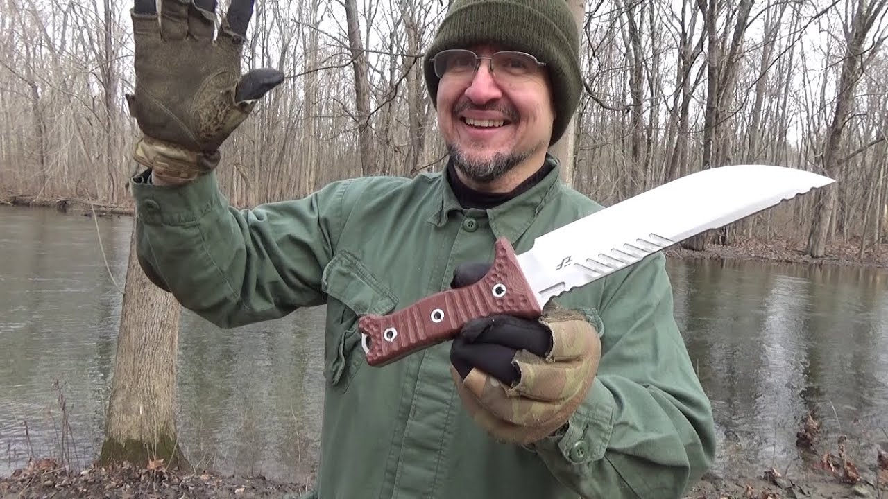 Crazy New Eafengrow Knife, EF-141 Knife Review ($70) Beast Knife - YouTube