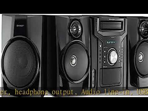 Sharp CD-BHS1050 350W 5-Disc Mini Shelf Speaker/Subwoofer System with ...