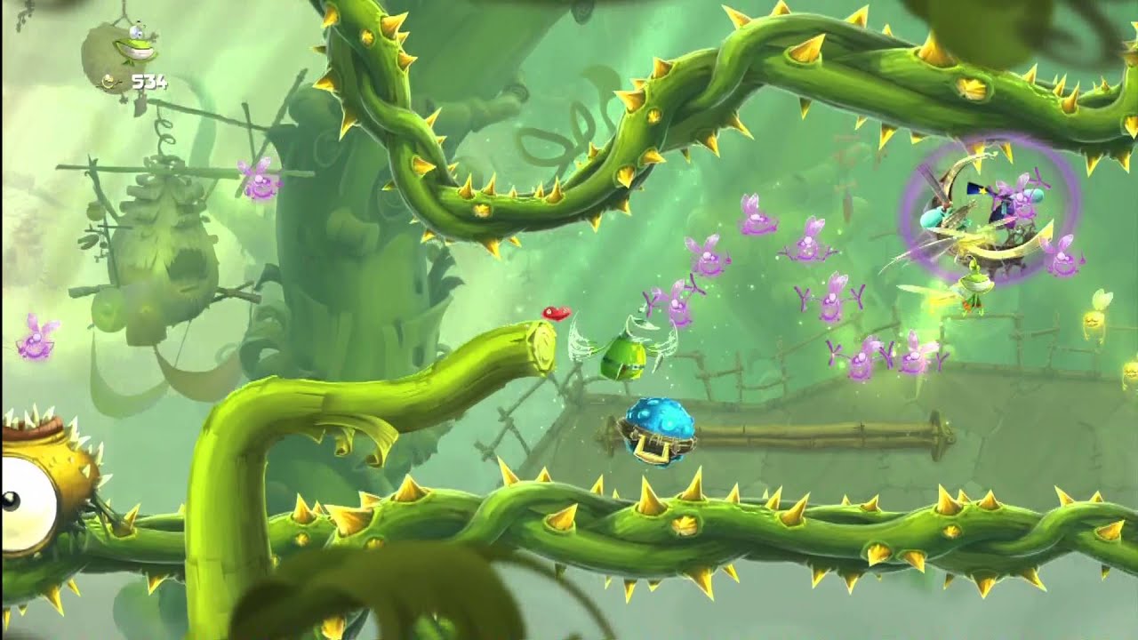 Rayman Legends (1080i HD) Walkthrough Part 20 - Altitude Quickness ...