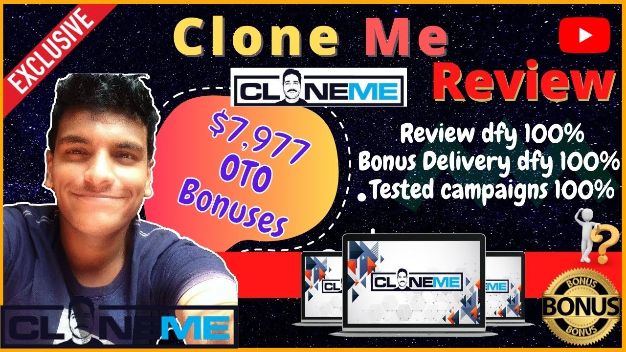 Clone Me Review ️💰 ️ By Brendan Mace 💰 40 FREE Tested Campaigns 💰 ...