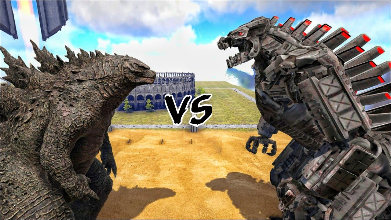 GODZILLA VS MECH GODZILLA | ARK Dino Battle | DINOWORLD | - YouTube