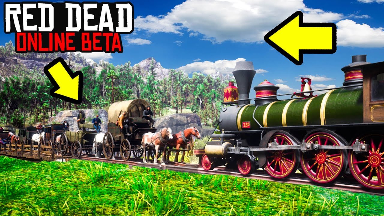 CAN 100 WAGONS STOP THE TRAIN in Red Dead Online? RDR2 Online Funny ...