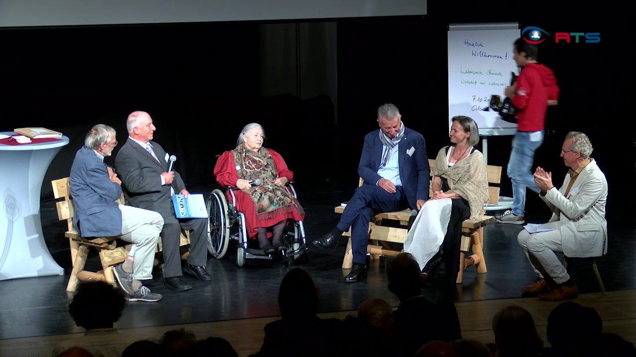 Mit Prof. Gerald Hüther; Erika Pichler; Monika Rosenstatter; K ...