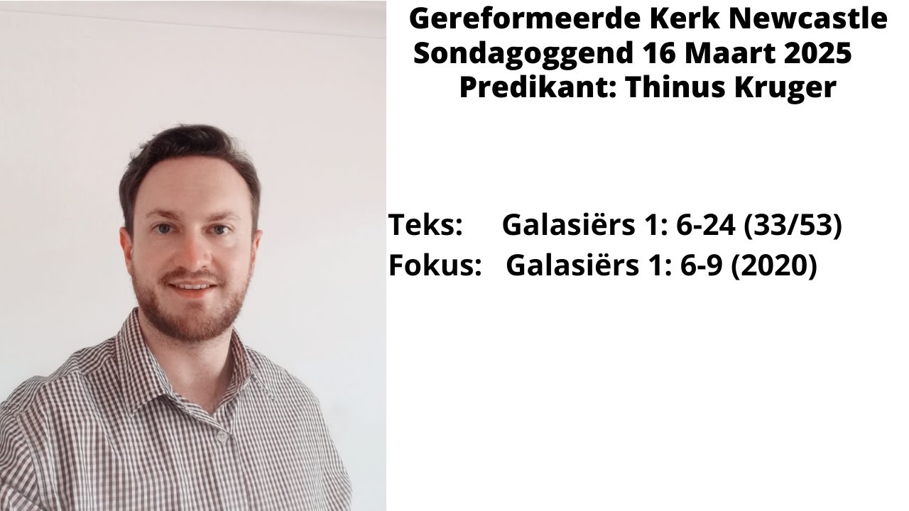 Oggenddiens 02/03/2025 Galasiërs 1: 6-24 (33/53) - YouTube