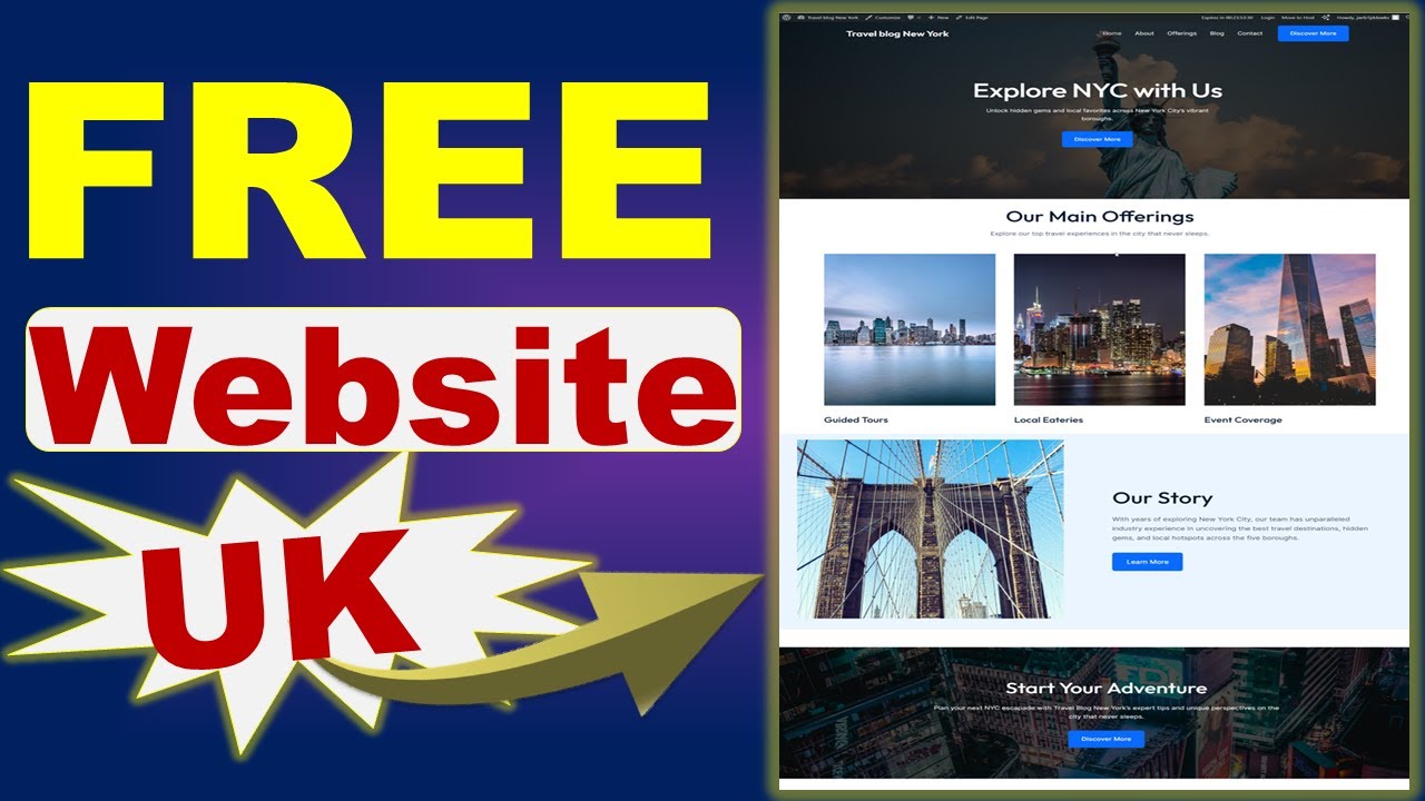 How to create a free website uk (step by step) - YouTube