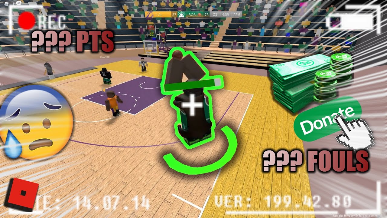 I DONATE 25 ROBUX IF I LOSE THIS CHALLENGE | Roblox Hoops Demo ...
