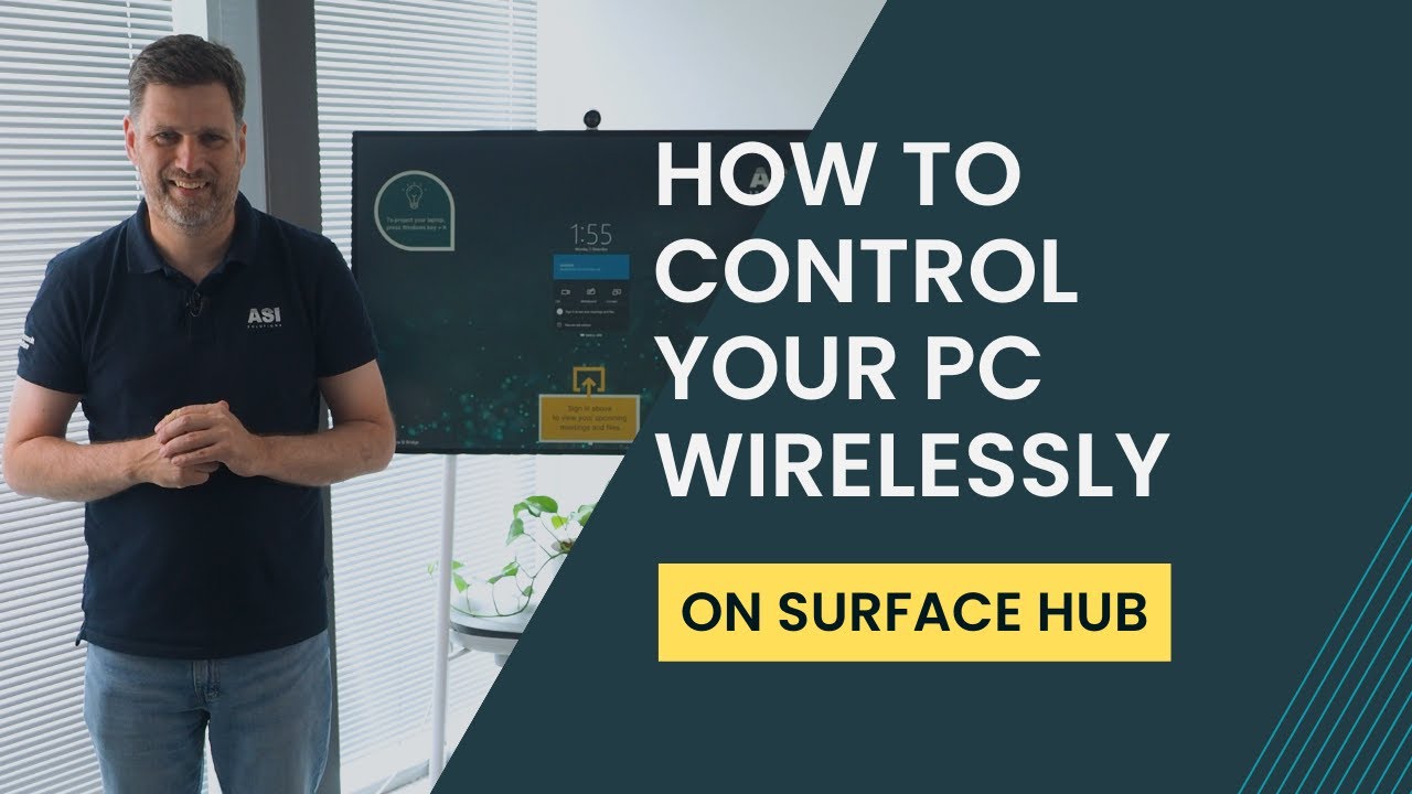 How to control your PC wirelessly on Surface Hub - YouTube