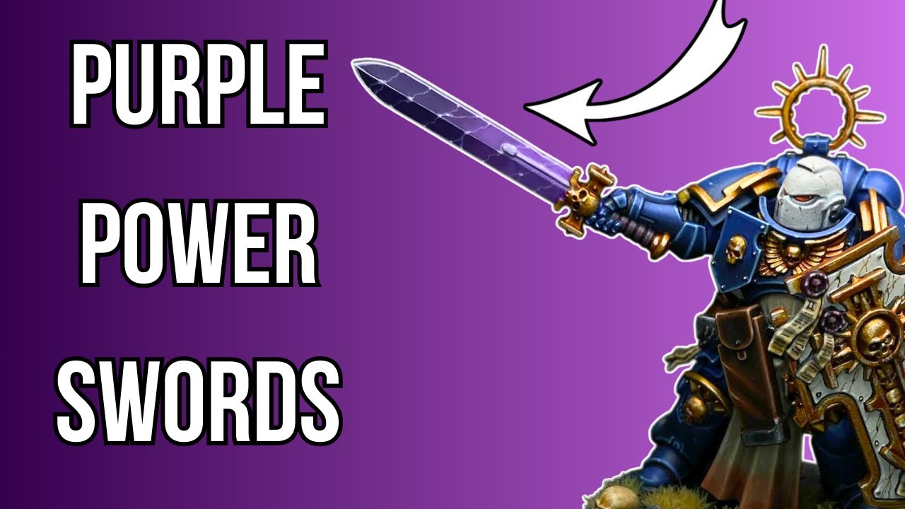 How to Paint PURPLE POWER SWORDS - YouTube
