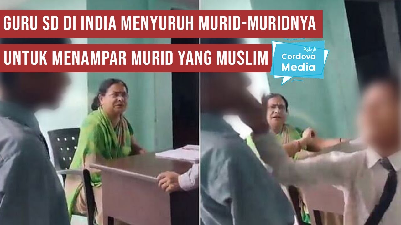 Viral Guru SD di India Menyuruh Murid-muridnya untuk Menampar Murid yang Muslim - YouTube
