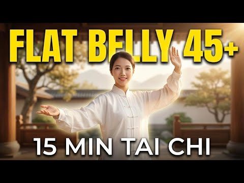 Burn Belly Fat After 45 | 15-Min Easy Tai Chi (No Jump)
