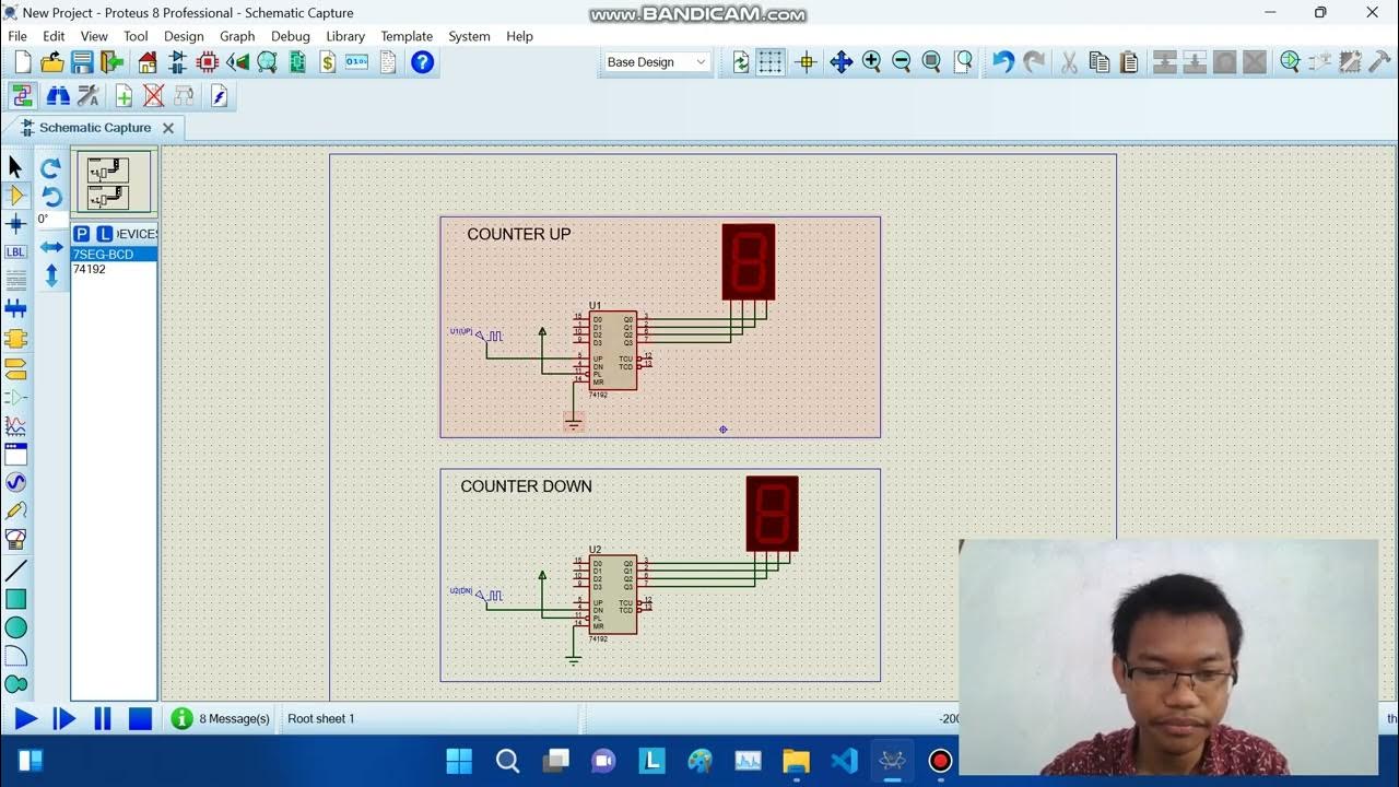 Simulasi Rangkaian Counter UP dan Counter Down - YouTube