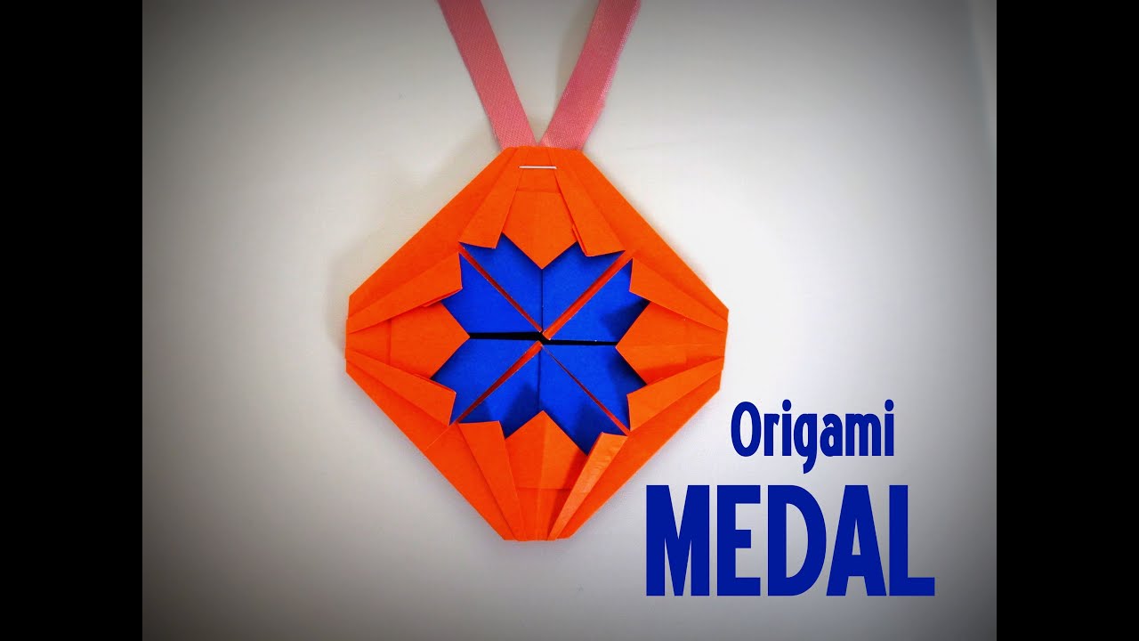 Origami - How to make a MEDAL - YouTube