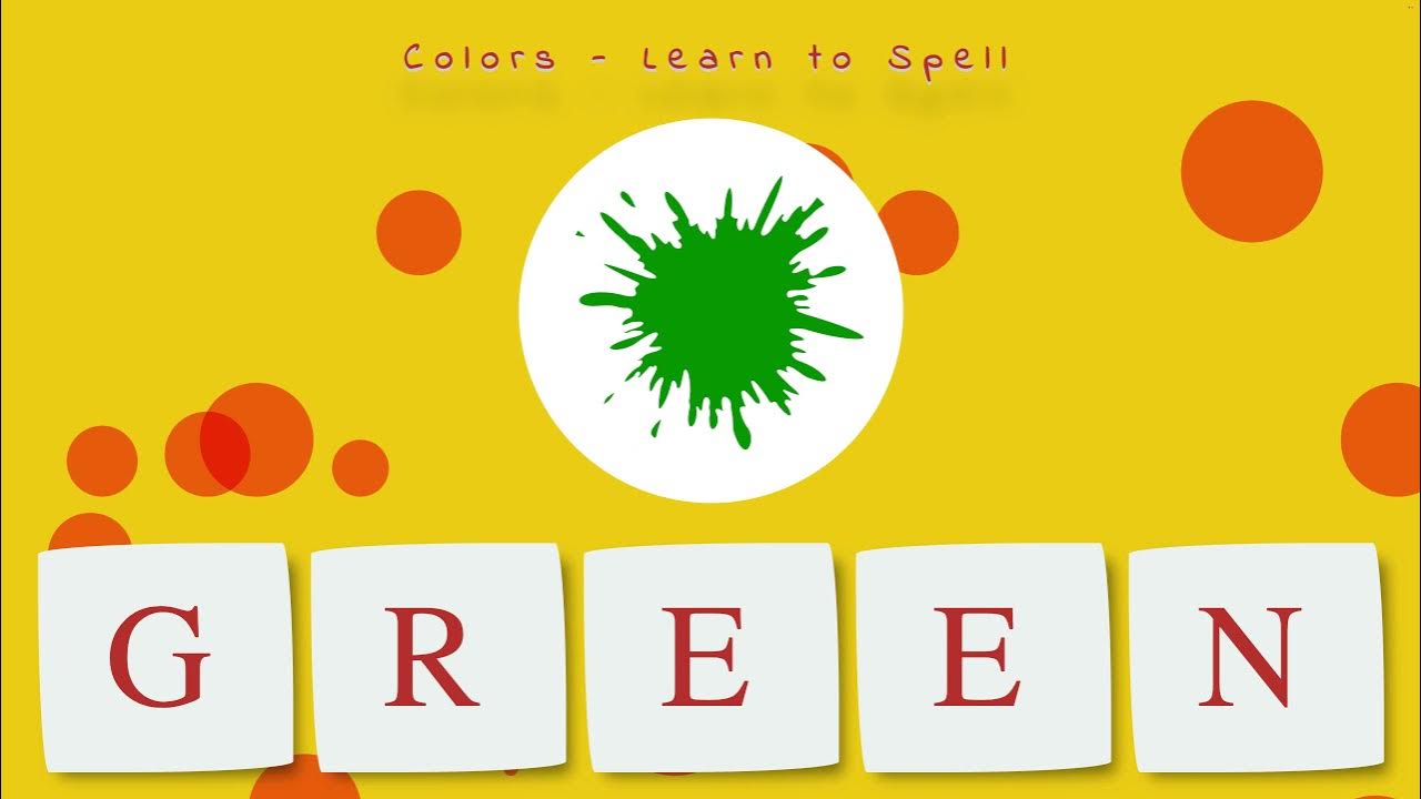 Learn to Spell | Colors | Kids puzzle - YouTube