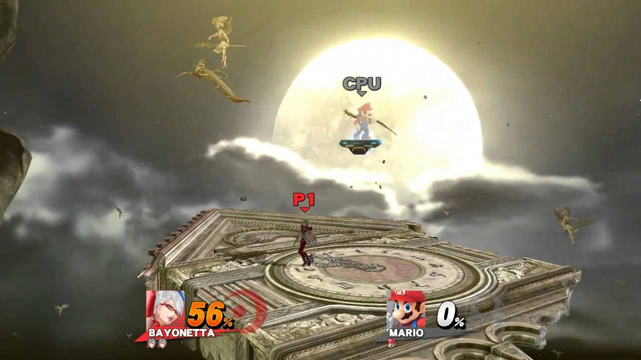 Mario Challenges Bayonetta!! Bayonetta VS Mario!! - YouTube