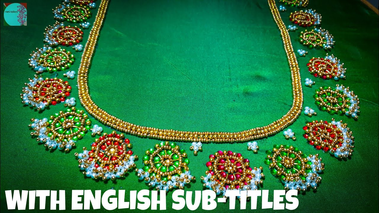 Beautiful And Elegant Neck Design Using Normal Needle | தமிழ் | With ...