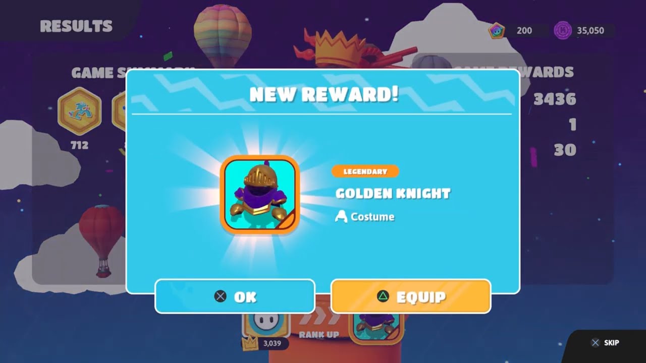 Fall Guys: ROLL OFF Strong Squad finish for my friend’s Golden Knight ...