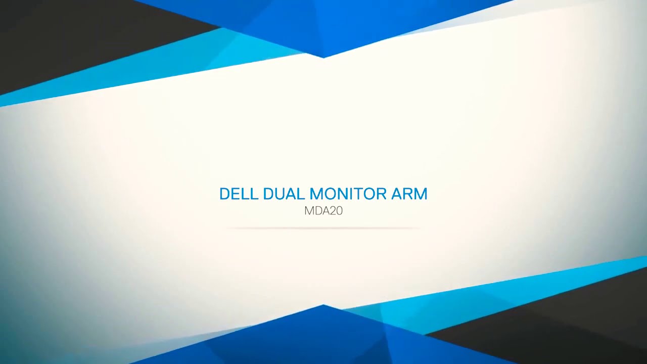DELL|PRESENTA DUAL MONITOR ARM MDA20 - YouTube