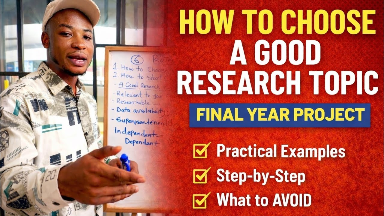 How to Choose a Good Research Topic | Final Year Project Guide (With ...